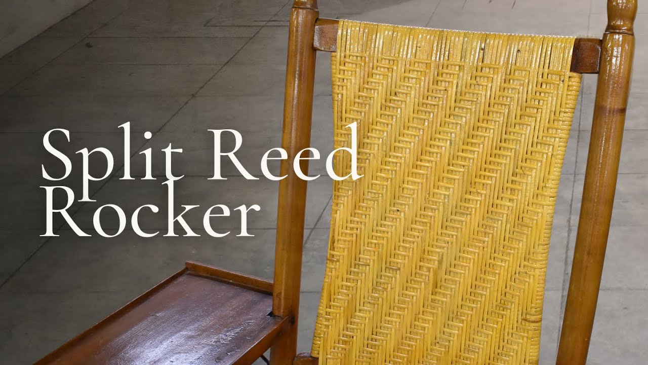 Caning & Rushing Restoration | Split Reed Rocker - YouTube