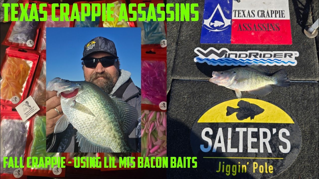 FALL CRAPPIE - USING LIL MIS BACON BAITS - YouTube