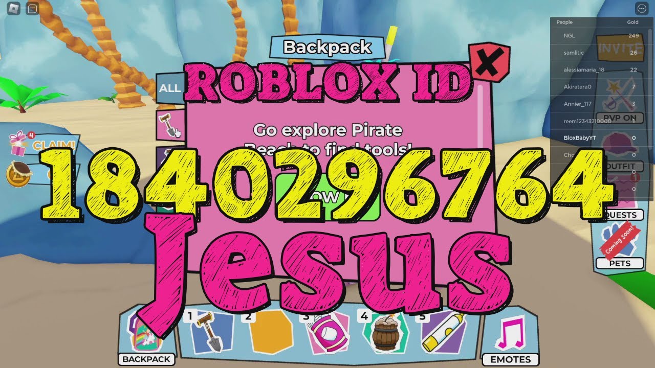 JESUS Roblox Song Codes - YouTube