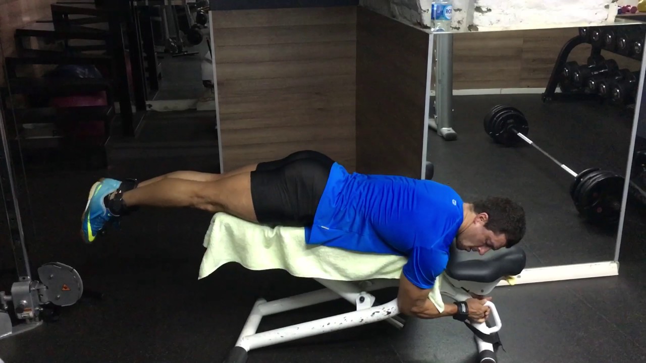Leg curl (cable machine) - YouTube