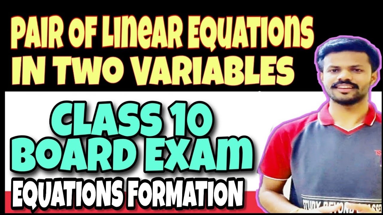 Pair Of Linear Equation In Two Variable [PART -4] | How To form Word ...