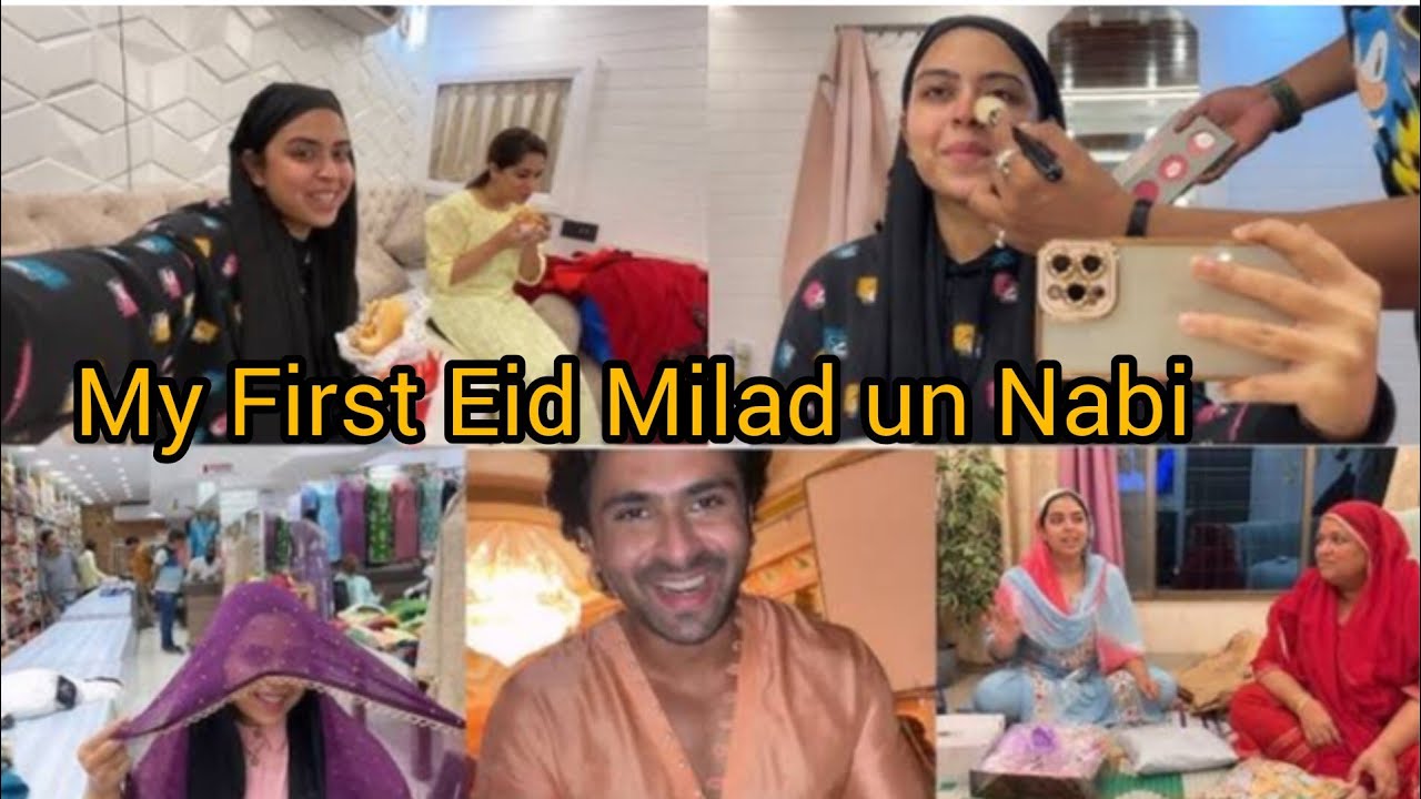 Saba Sunny Ka Shadi Ke Baad 1st Eid Milad un Nabi | Ibrahim family ...