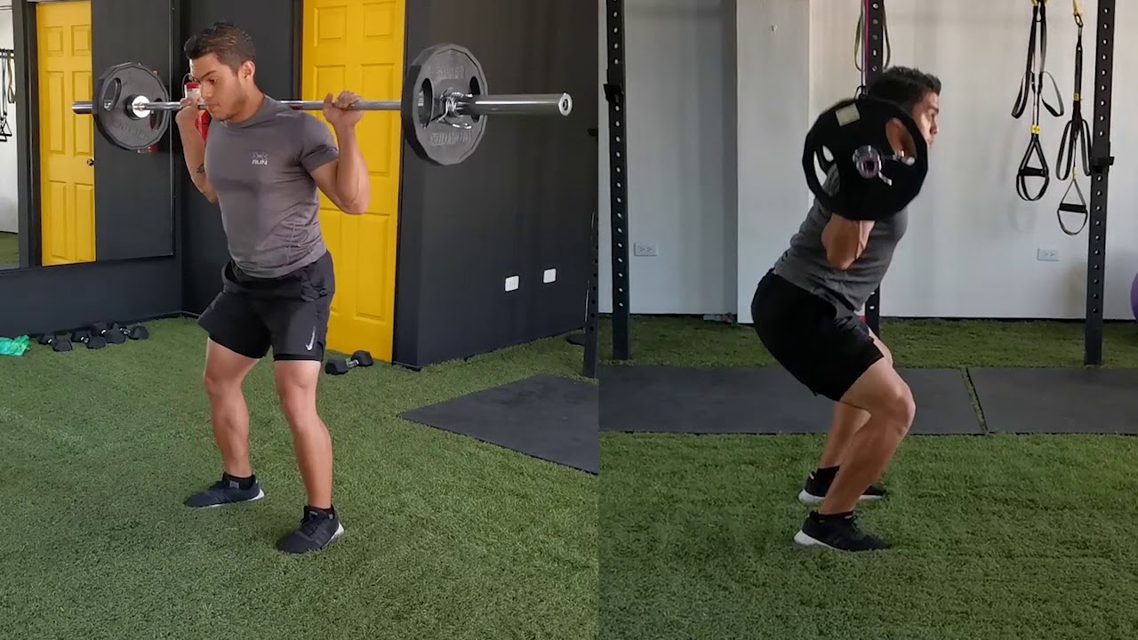 Back Squat/ Sentadilla Trasera Con Barra - YouTube