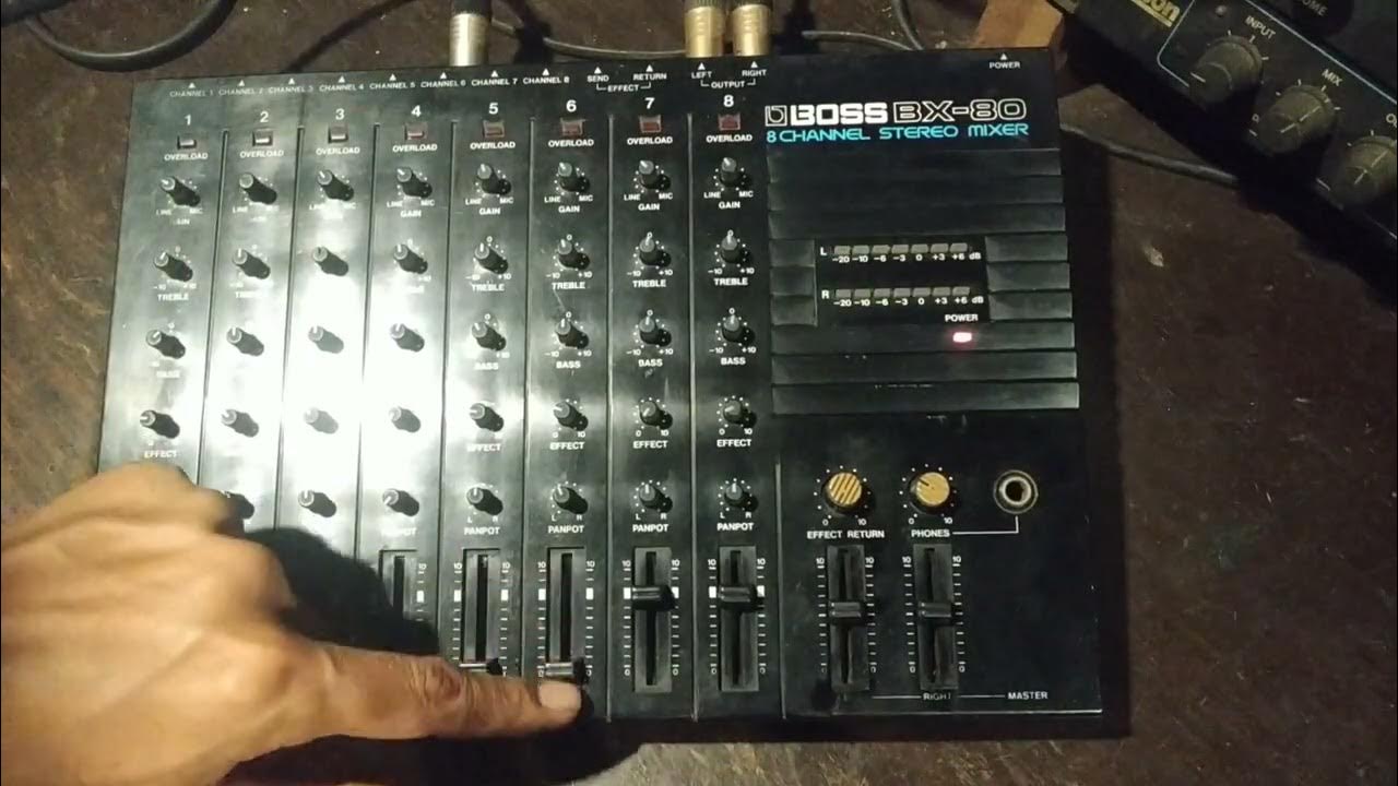 Mixer Boss BX80 8 channel Japan - YouTube