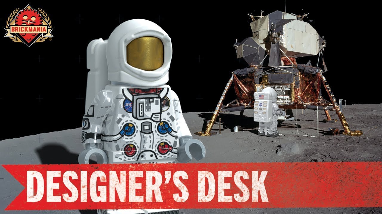 At The Designer’s Desk - Lunar Astronaut - Custom Lego Minifig - YouTube