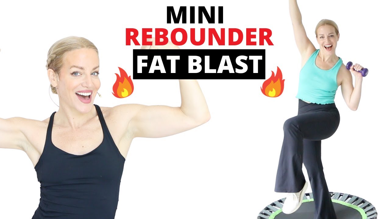 Have Fun Burn Fat | Mini Rebounder Workout | Fitness Over 40 - YouTube