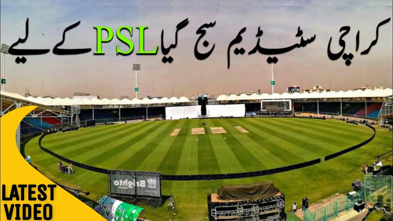 National Stadium Karachi PSL Preparations Latest Video | National ...