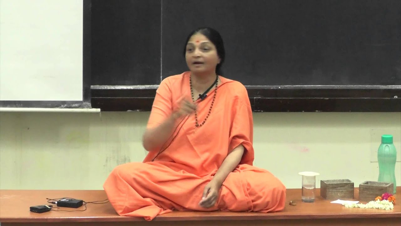 Swamini Vimalananda speaks on Mind Management at IIT Kanpur on 26 Sept ...