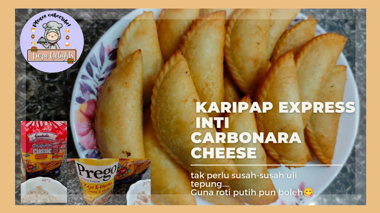 KARIPAP EXPRESS INTI CARBONARA CHEESE| tak perlu susah-susah uli tepung ...