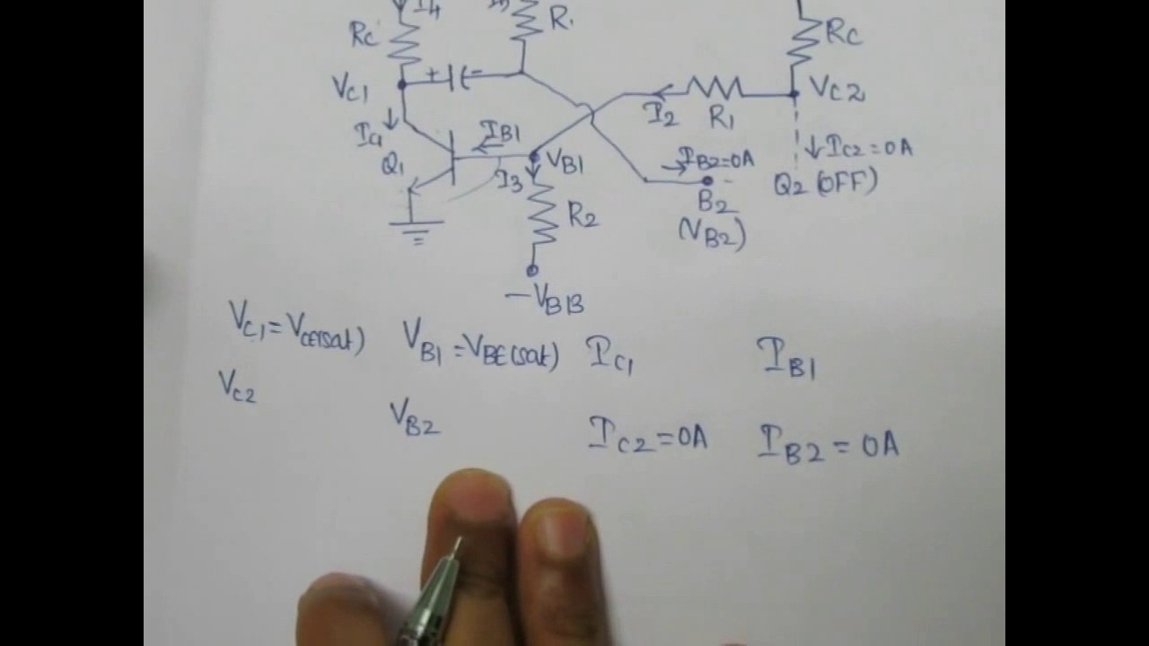 Monostable Multivibrator - YouTube