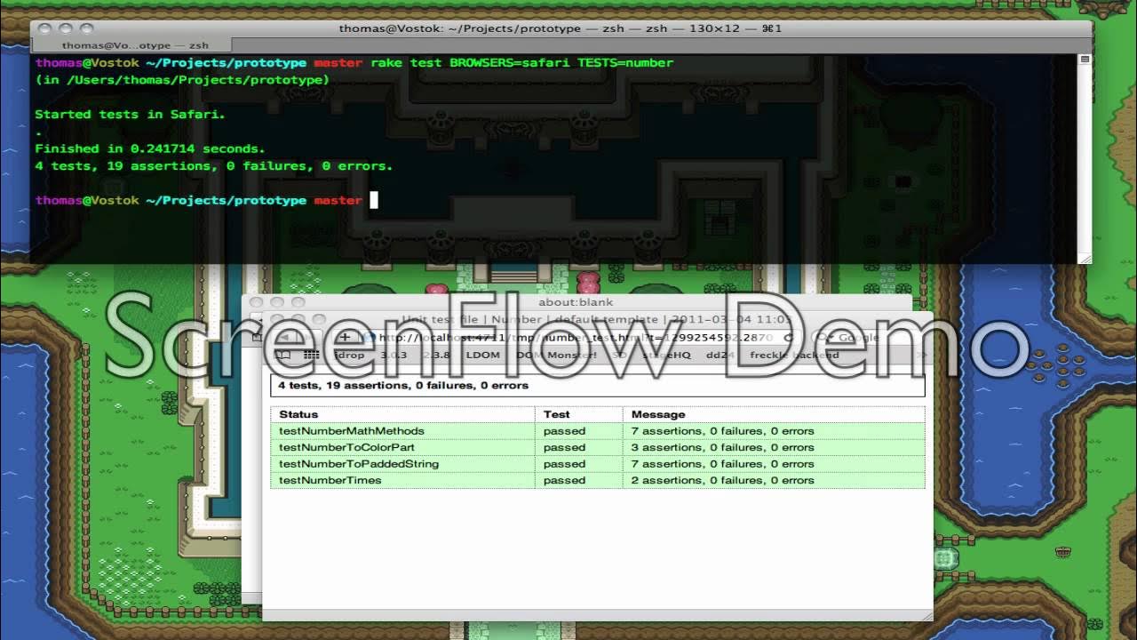 Prototype command-line JavaScript test - YouTube