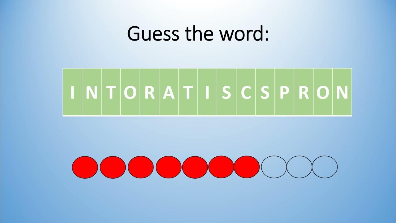 15-LETTER SCRAMBLED WORD GAME (WARNING: SUPER CHALLENGING): WAITING FOR ...