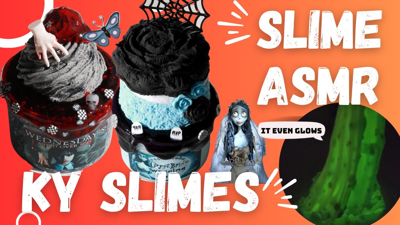 GLOW IN THE DARK SLIME?! - KY SLIMES Halloween Slime ASMR - YouTube