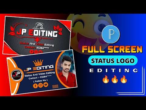 New Trending Full Screen Logo Editing | Full Screen Logo Editing Pixellab | Status Logo 2023