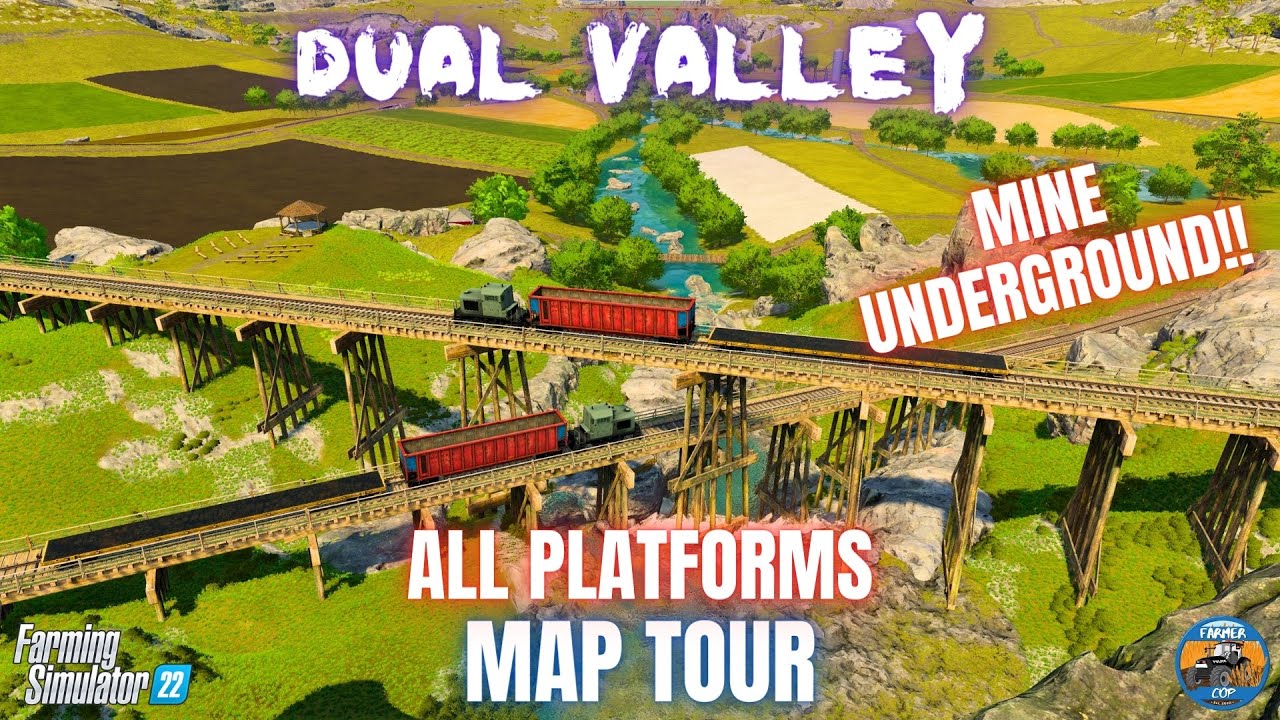 DUAL VALLEY - Map Tour - Farming Simulator 22 - YouTube
