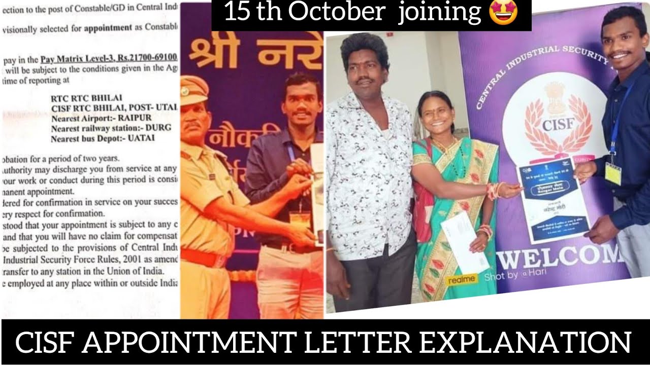 SSC GD CALL LETTER | CISF TRAINING FROM OCTOBER 15 | EXPLANATION | MUST ...
