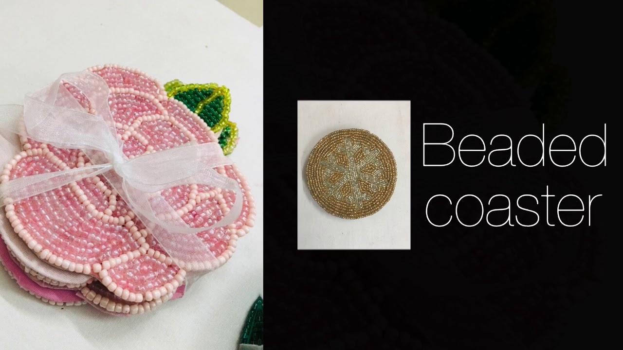 Beaded Coaster | Home Decor | - YouTube