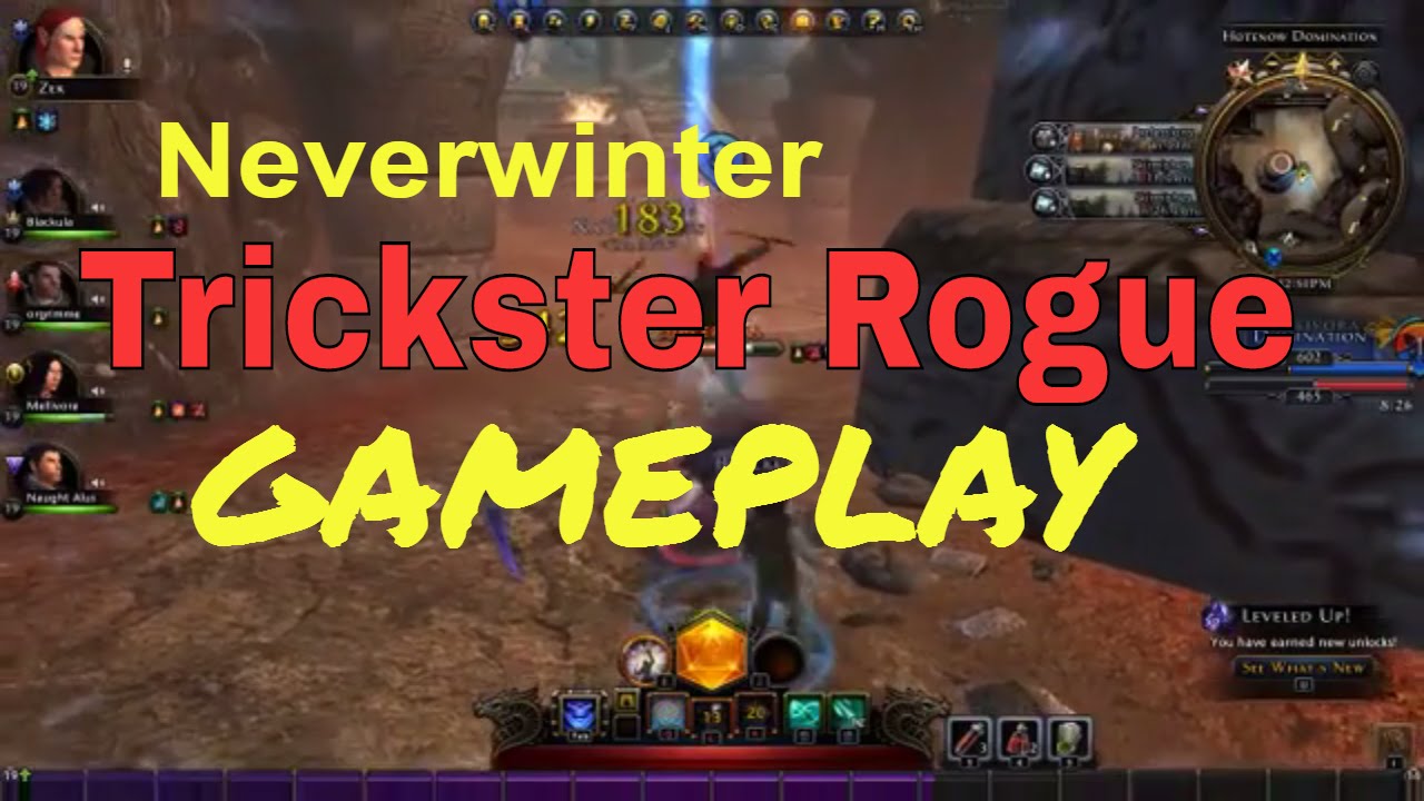 Neverwinter Trickster Rogue Gameplay - YouTube