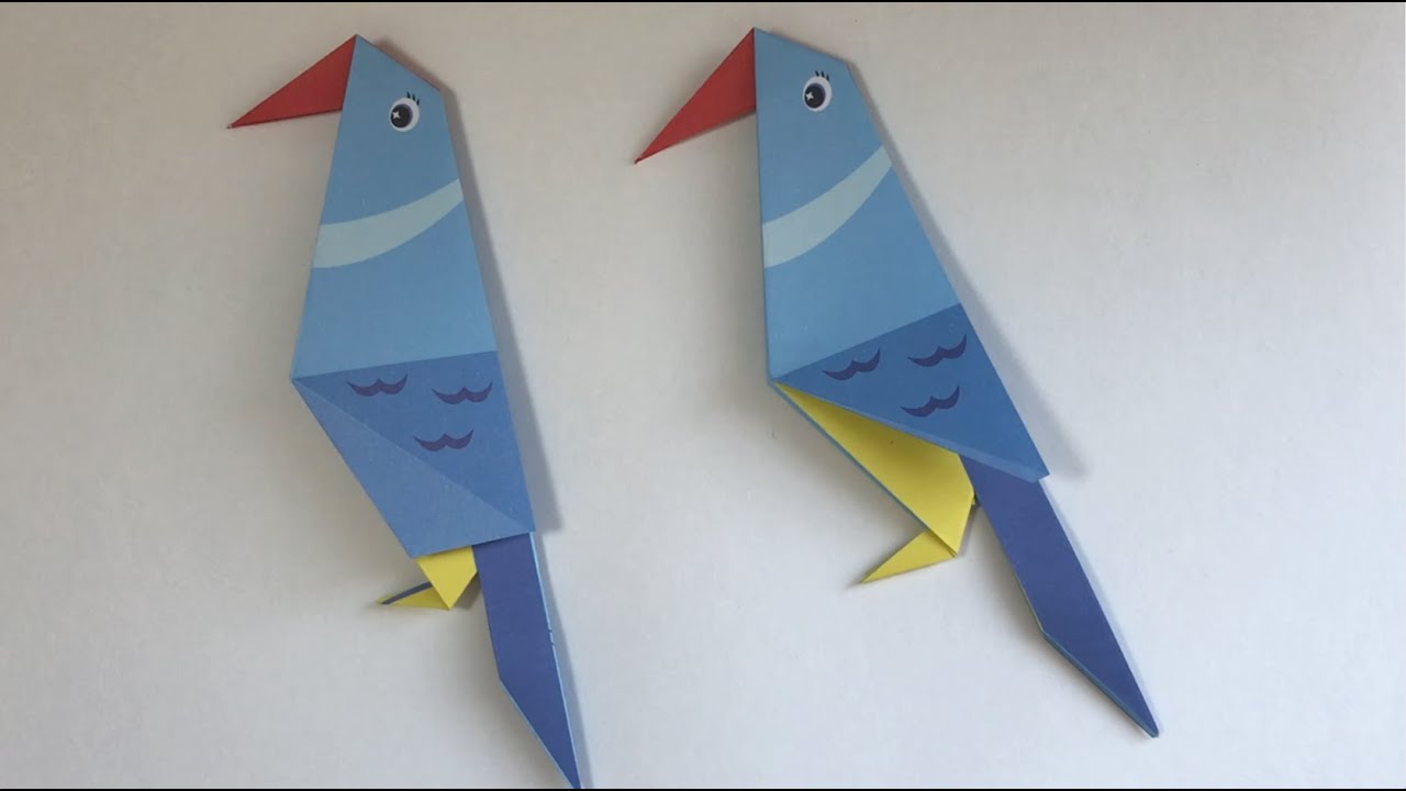 How to Make Origami Macaw Parrot - YouTube
