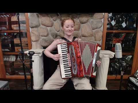7770 - Red Silvestrini Mandolfo Piano Accordion LMM 41 120 $1199