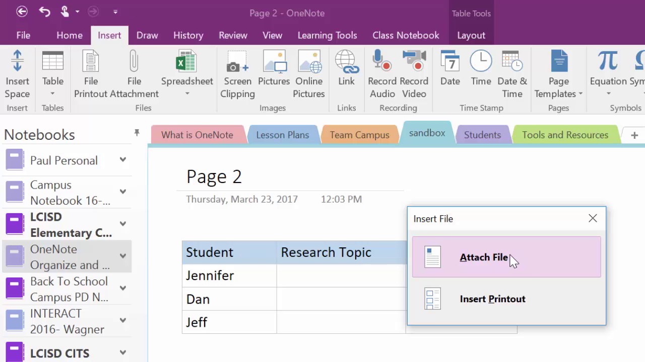 OneNote Inserting Resources - YouTube