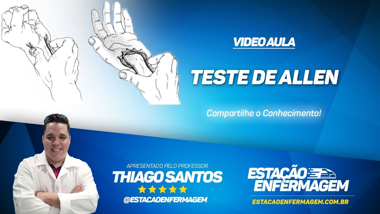 Teste de Allen (Dicas de enfermagem) - YouTube