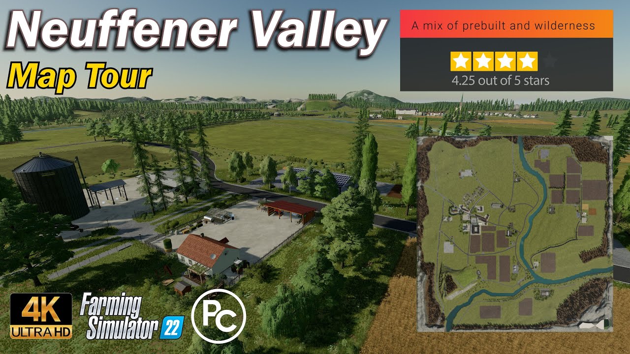 Neuffener Valley | Map Review | Farming Simulator 22 - YouTube