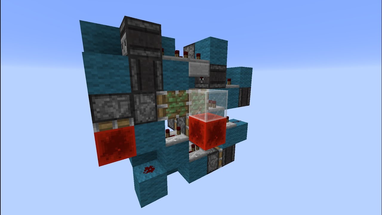 2 Wide Horizontal Quadruple Piston Extender! | Tutorial | MC 1.11 ...