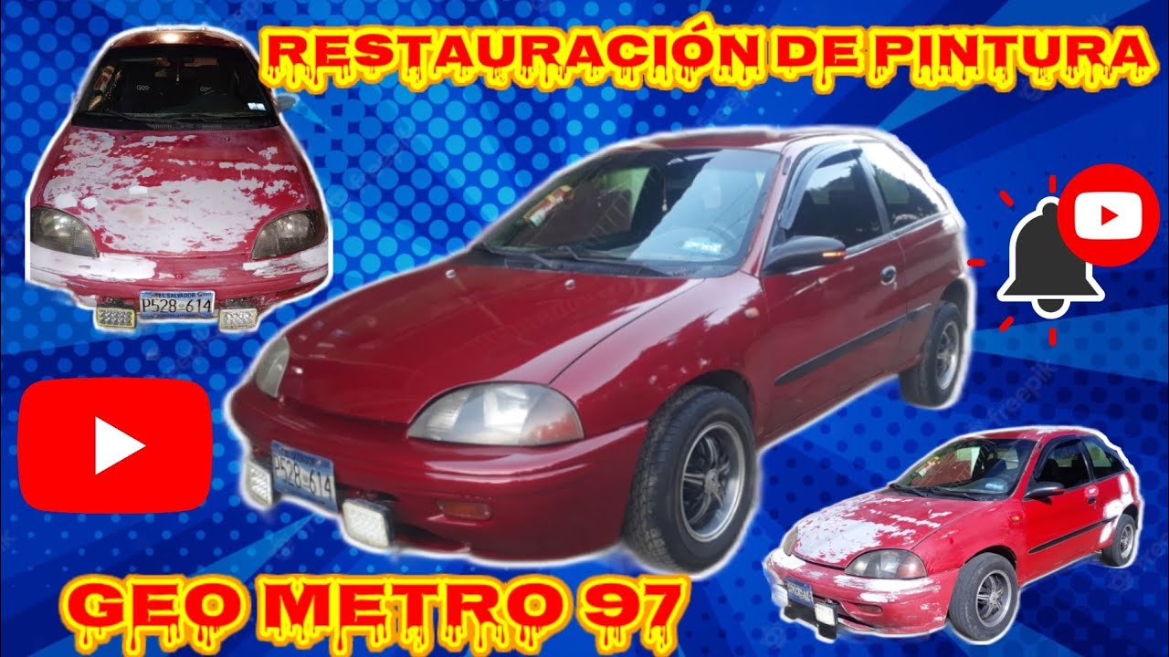 Restauración de pintura Geo Metro 97 - YouTube
