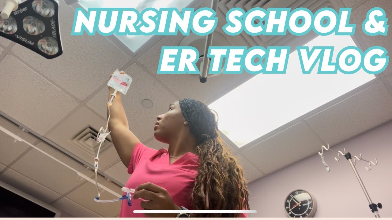 Balancing Nursing School & Working as a night shift ER Tech - YouTube