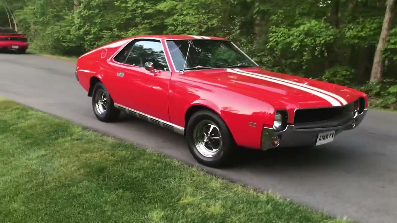 1968 AMC AMX 390 Go Package 52k miles (For sale) - YouTube