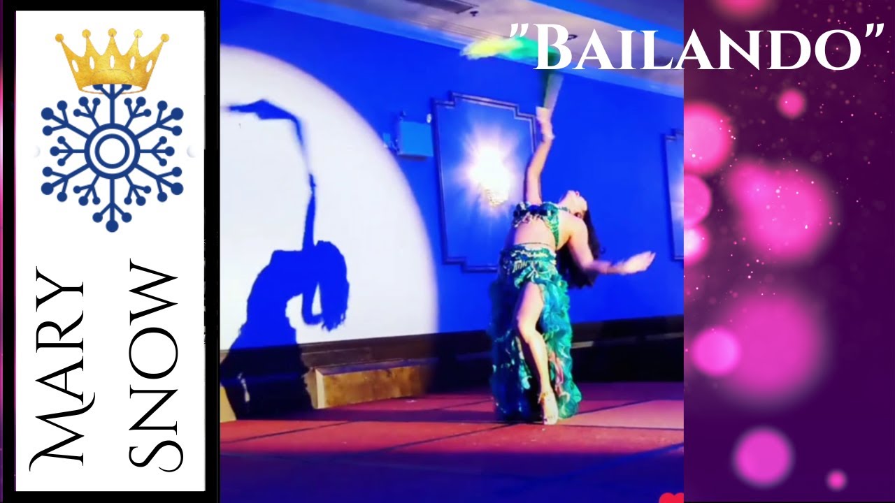 "Bailando" - Mary Snow Improvised Belly Dance Performance with Fan Veil ...