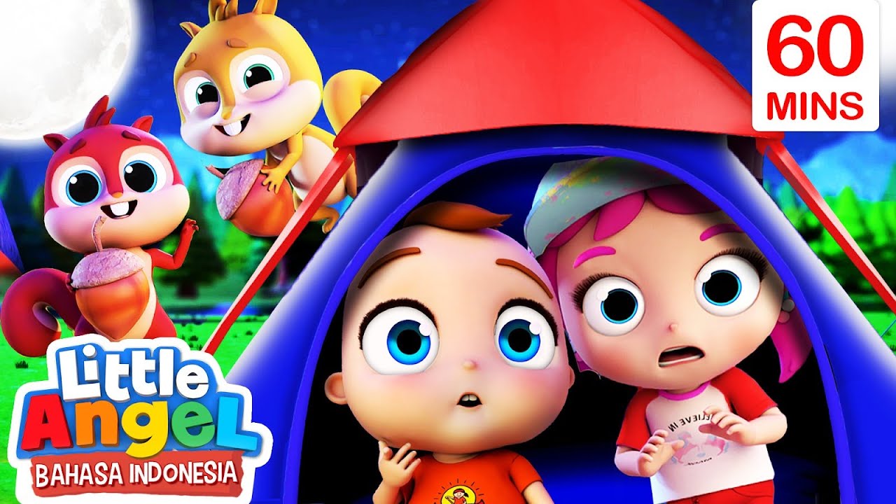 Berkemah Bersama Keluarga | Kartun Anak | Little Angel Bahasa Indonesia ...