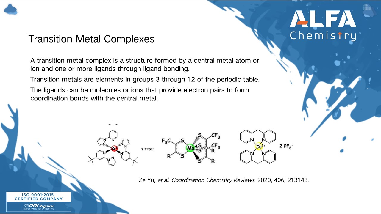 Exploring the Chemistry of Transition Metal Complexes: Structures ...