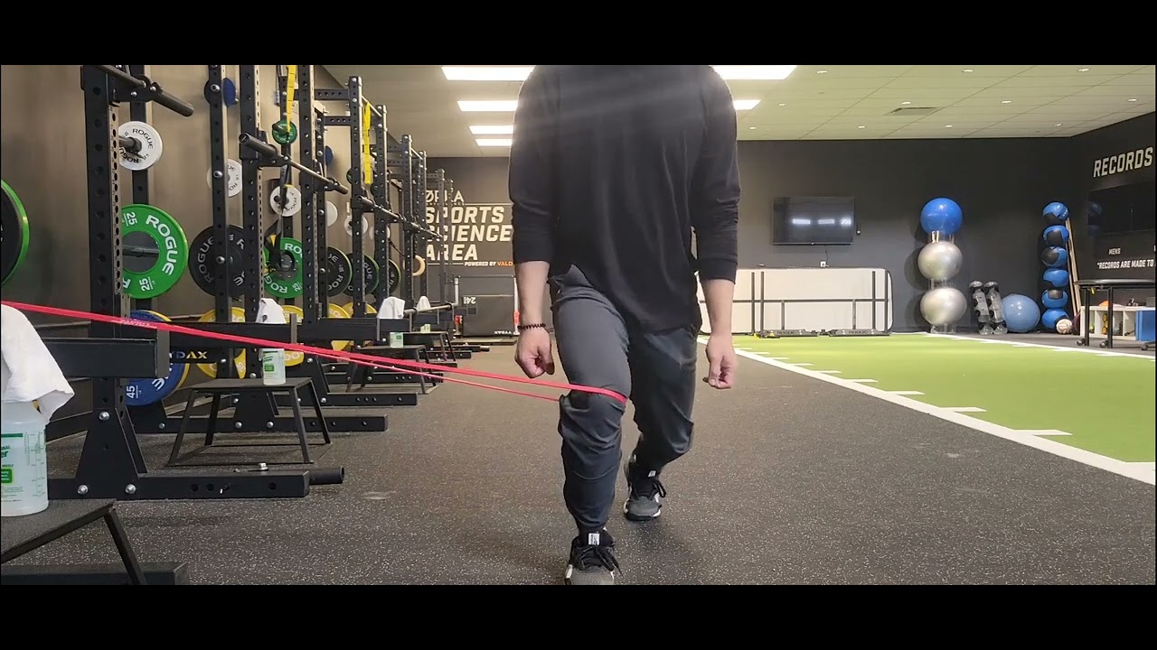 Lateral Biased Banded Split Squats - YouTube