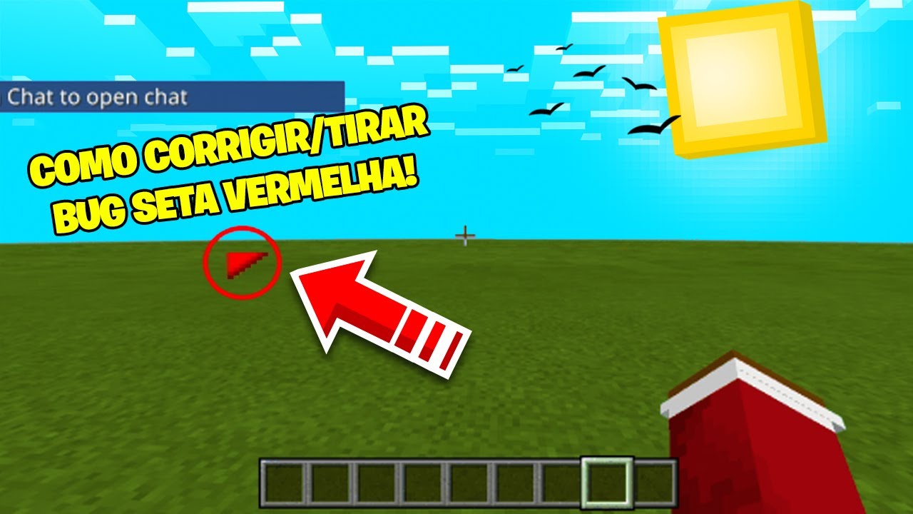 COMO CORRIGIR BUG DA SETA VERMELHA NA TELA DO MINECRAFT PE 1.16! - YouTube