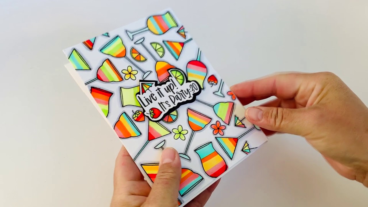 Drinking Game Card featuring Non-blended Drinks by Bobbi Hart Design ...