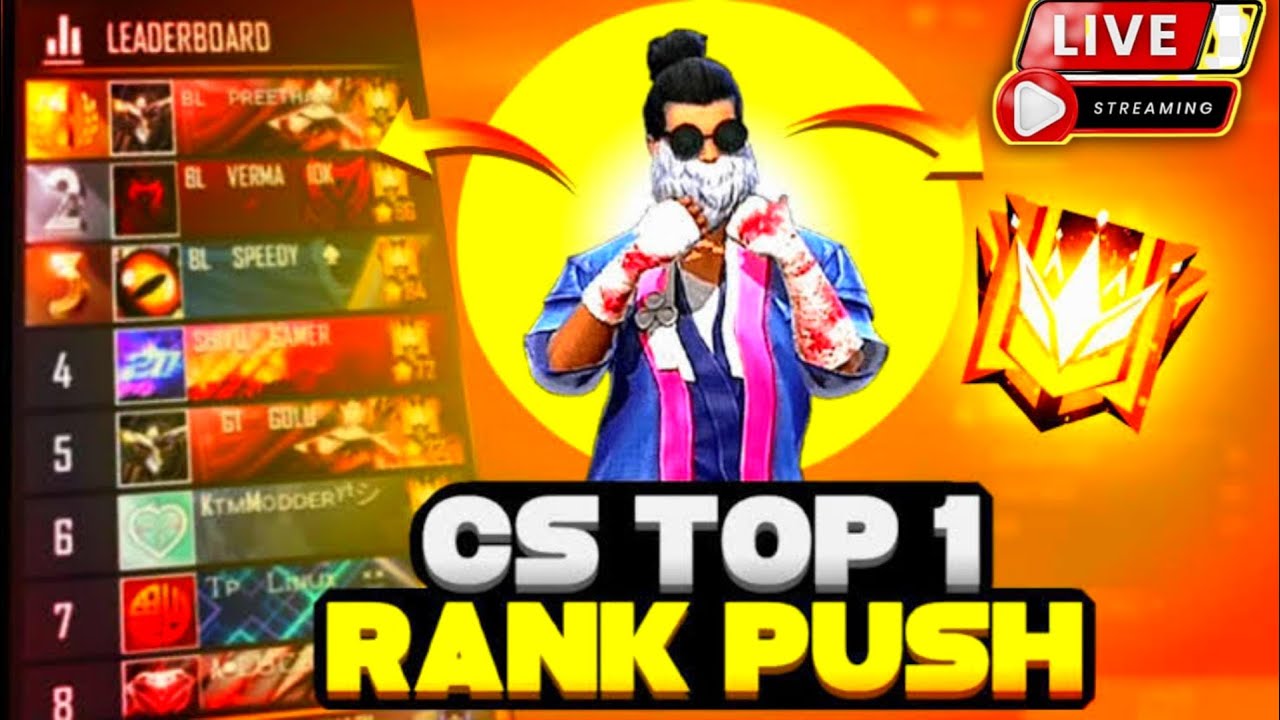 CS - Rank Push Live With Subscriber Free Fire Live Stream ff Live Playing With Subscribe team ...