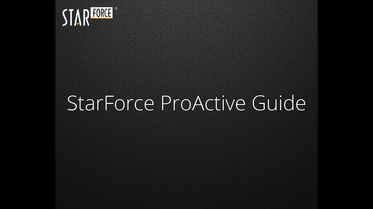 StarForce ProActive Guide - YouTube