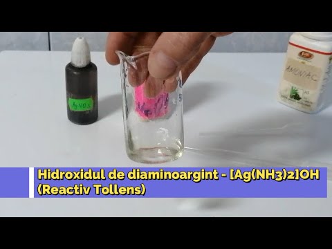Complexul chimic hidroxid de diaminoargint (Reactiv Tollens) - YouTube