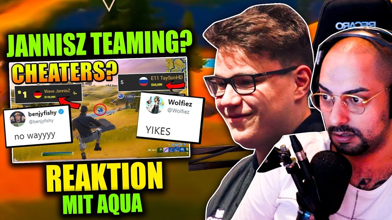 😳🤐 JANNISZ im FNCs FINALE GECHEATET? | Aqua und Ich REAGIEREN auf The ...