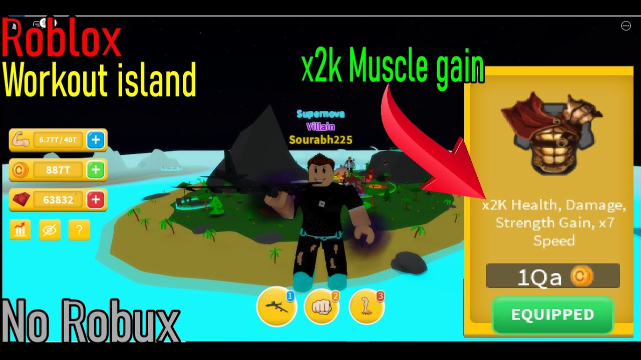 I Got Mars Body In Workout Island Roblox - YouTube