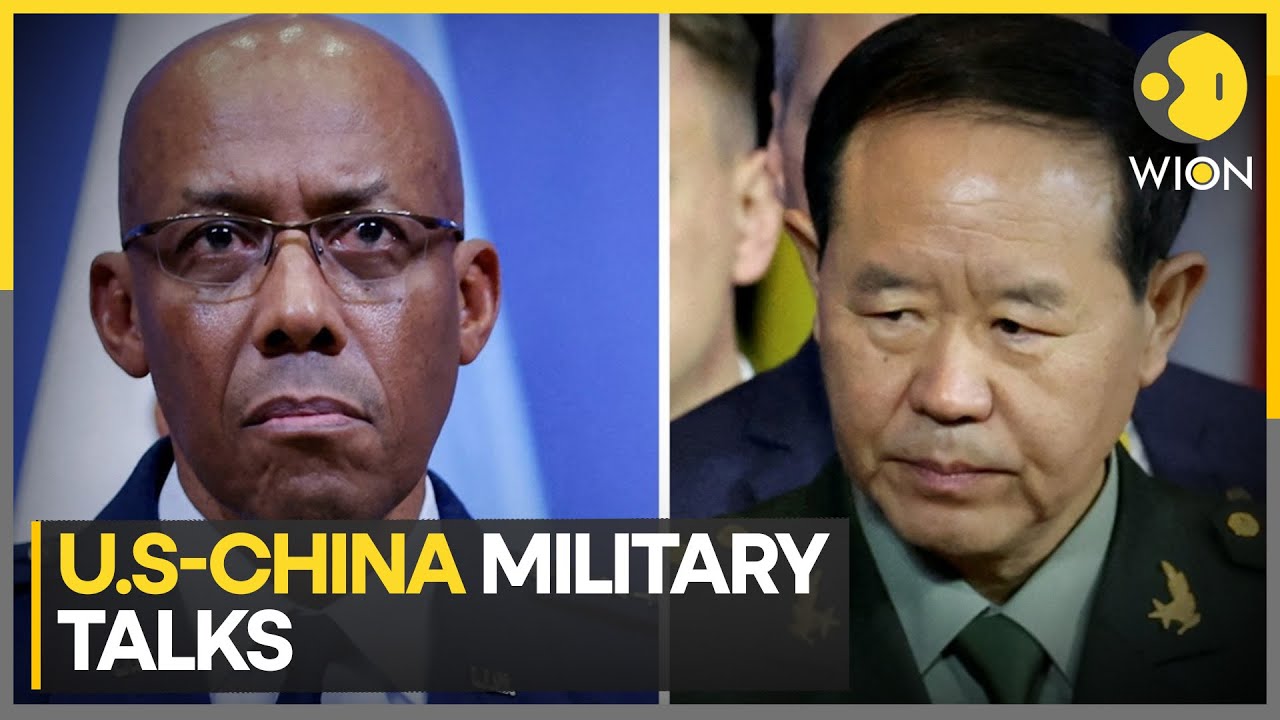 US-China military talks: Top officials speak after year-long halt ...