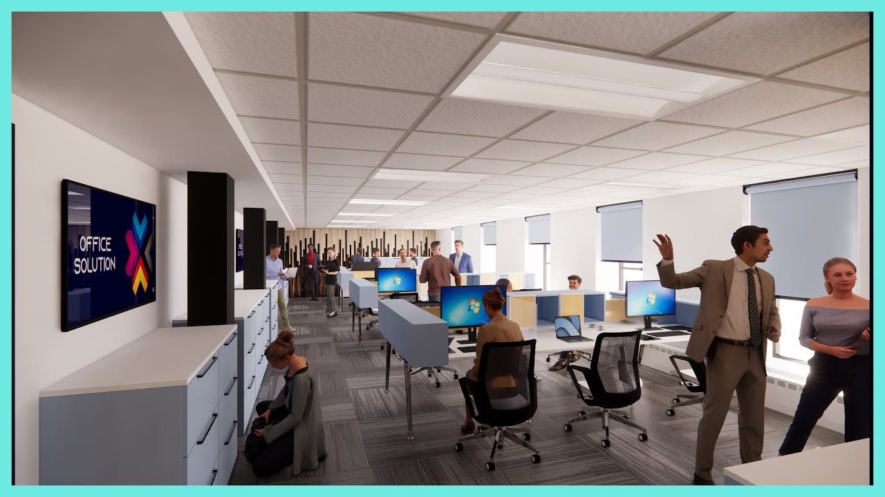 [Enscape] NYC Office Renovation - Progress Preview [Virtual Walkthrough ...