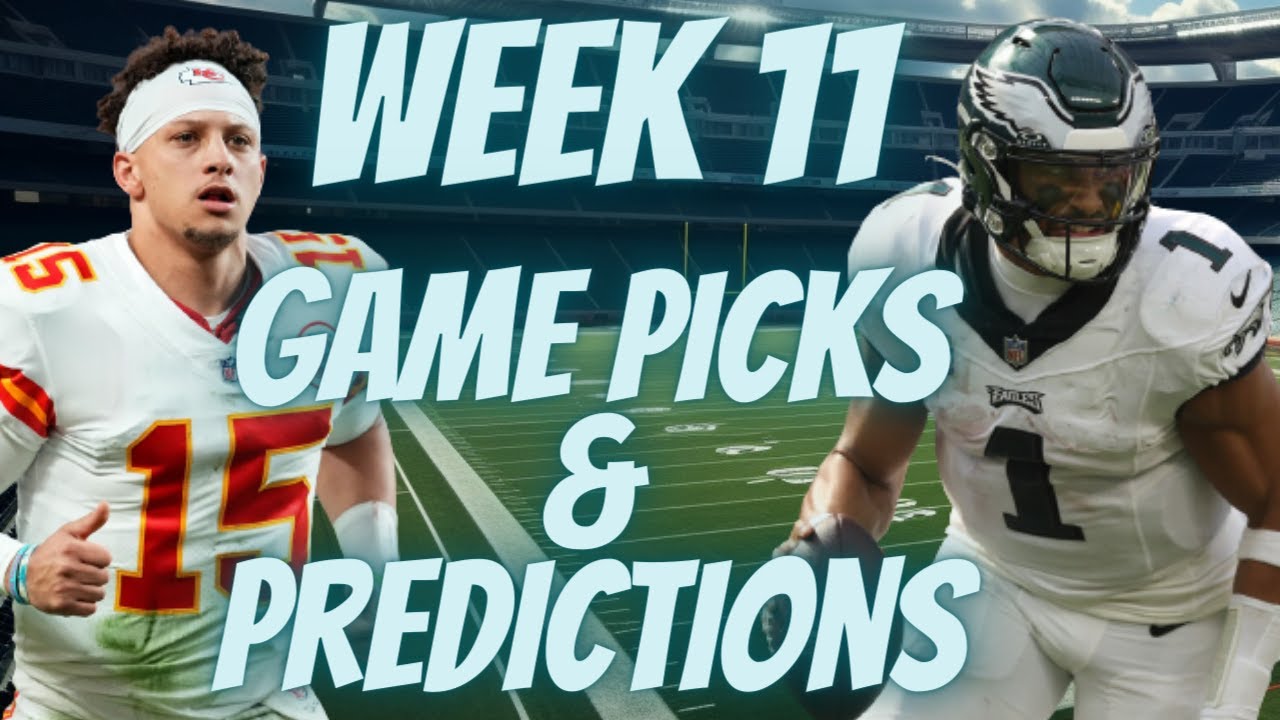 NFL Week 11 Predictions and Picks: ESPN Pick'em Week 11 #Week11Picks # ...
