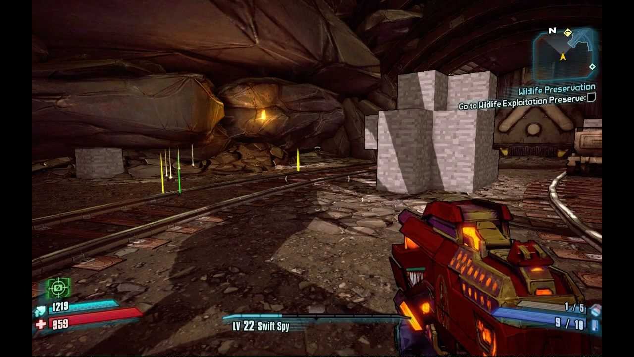 Borderlands 2: Minecraft Secret Area - YouTube