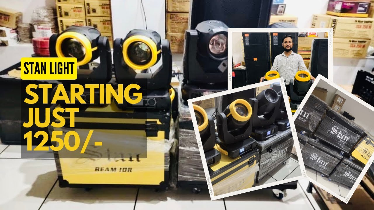 Stan Light इतना सस्ता 1250/- Only Sharpy, Par Light, Blender, Laser आप ...