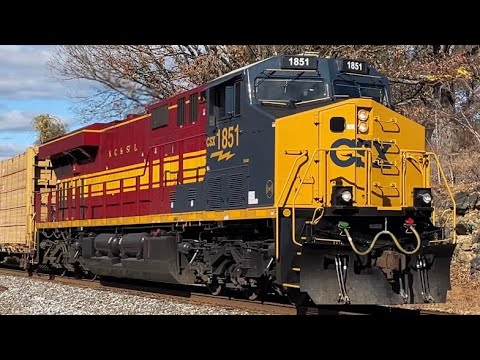 Big Railfan Outing on the Hudson. Railfanning CSX/MN Heritage units and ...