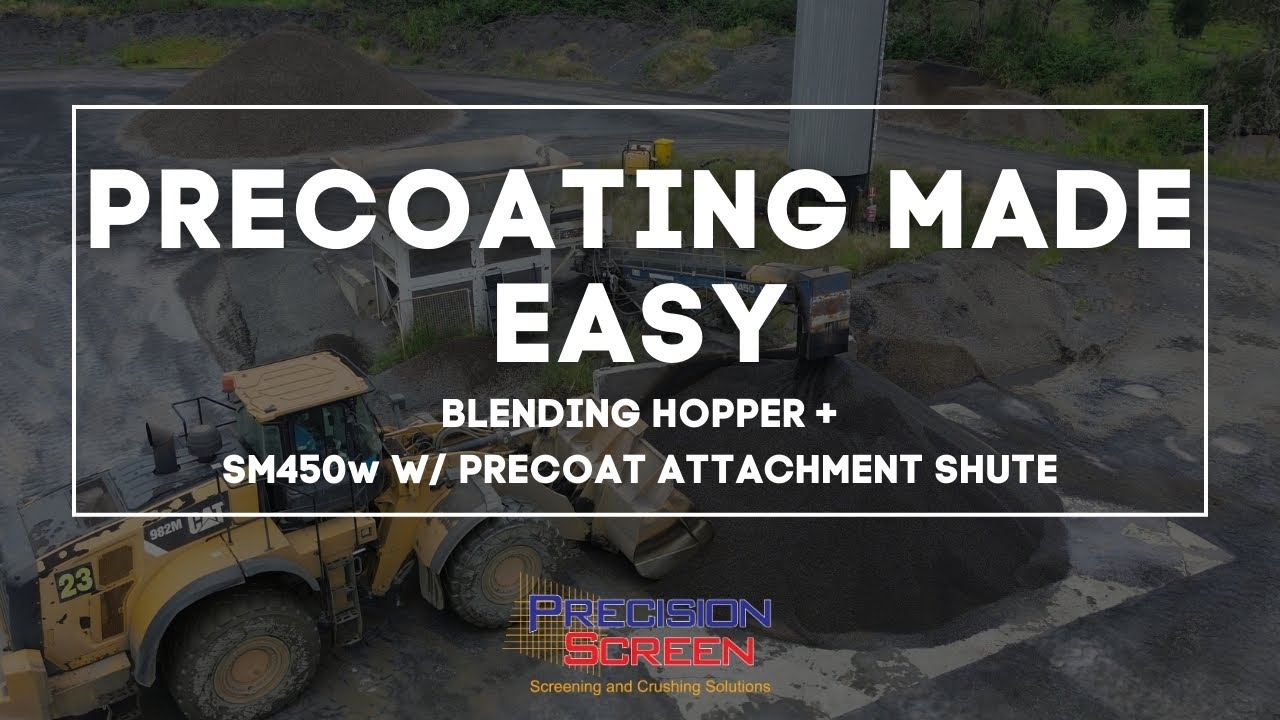 Precoating Made Easy - Blending Hopper + SM450w with Precoat Attachment ...