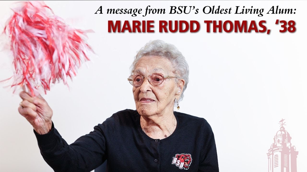 A Message from BSU’s Oldest Living Alum: Marie Rudd Thomas, '38 ...
